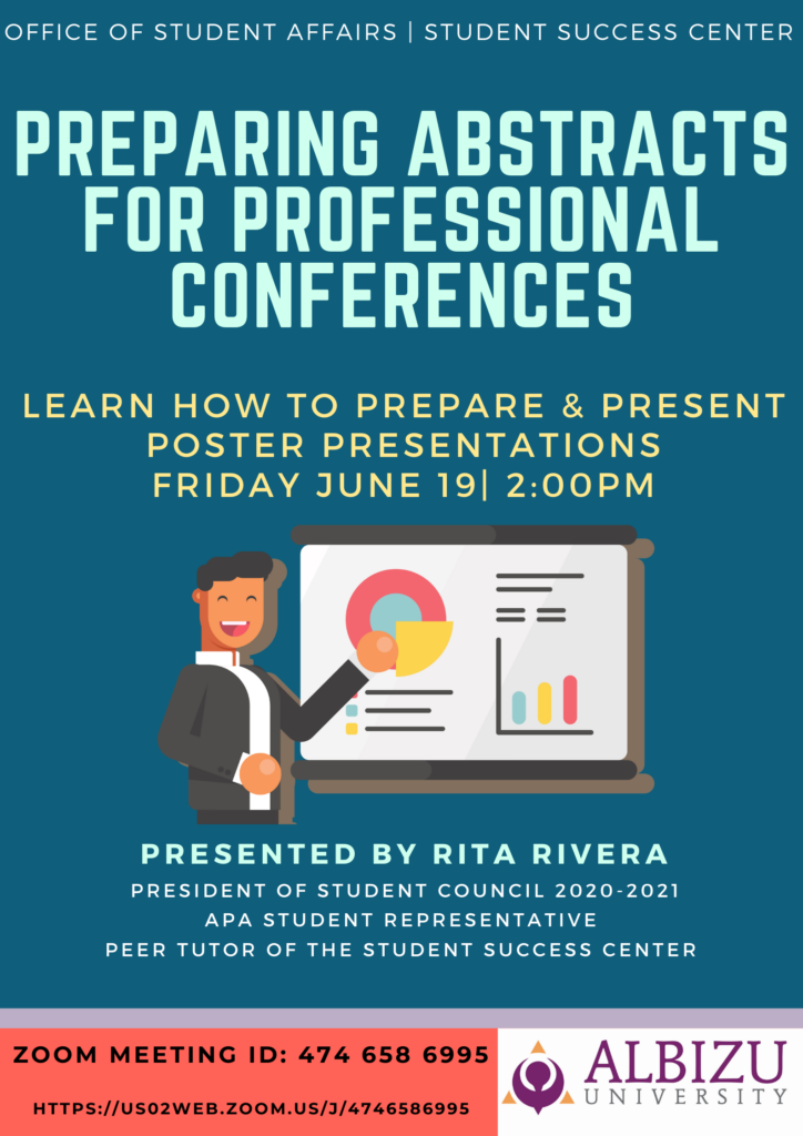 Preparing Abstracts and Presenting at Research Conferences | Albizu ...