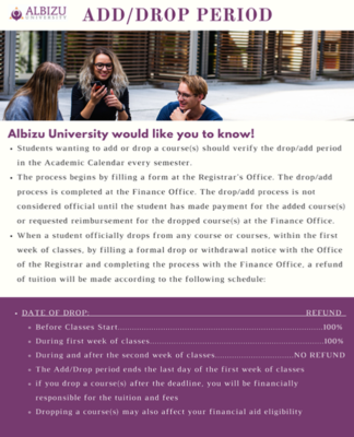 Important Dates to Note! | Albizu Info Central