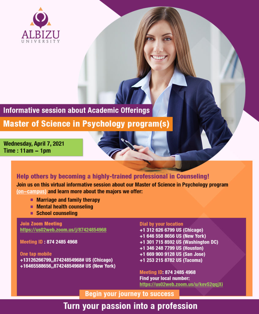 Informative session about Academic Offerings: Master of Science in ... Informative session about Academic Offerings: Master of Science in ...