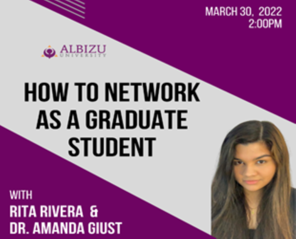 Learn how to network among professional associations as a graduate ...